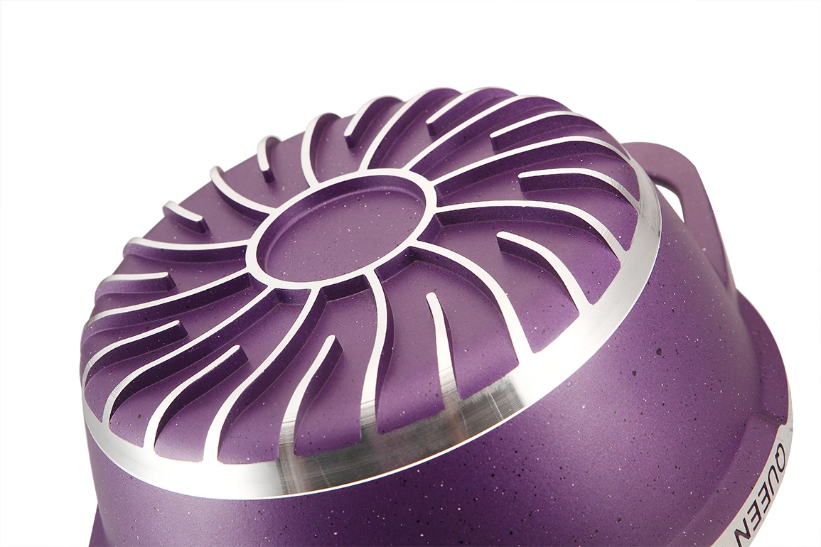 Custom Palm Restaurant Marble Stone Aluminum Pot Sets