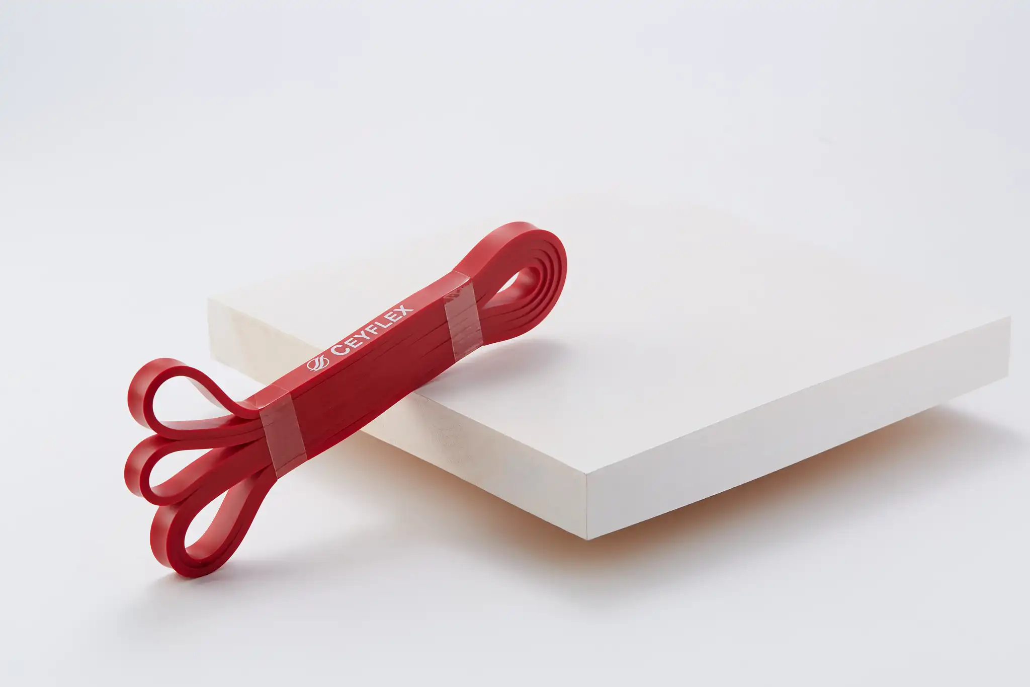 Customized Logos Exercise Rubber Gym Fitness Resistance Red Loop Bands ...