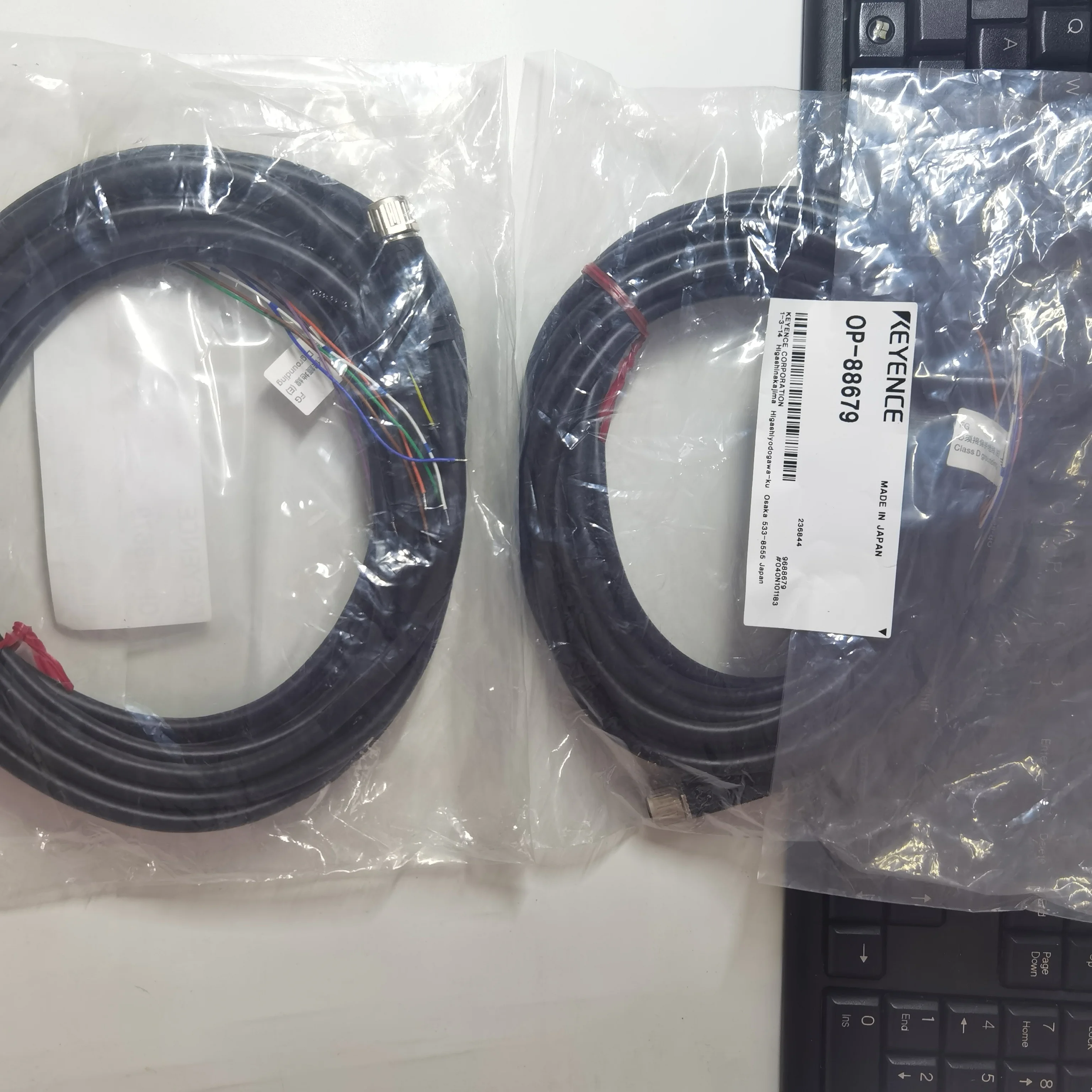 Keyence OP-88679 制御ケーブル 5m 電気機器・配線部品用