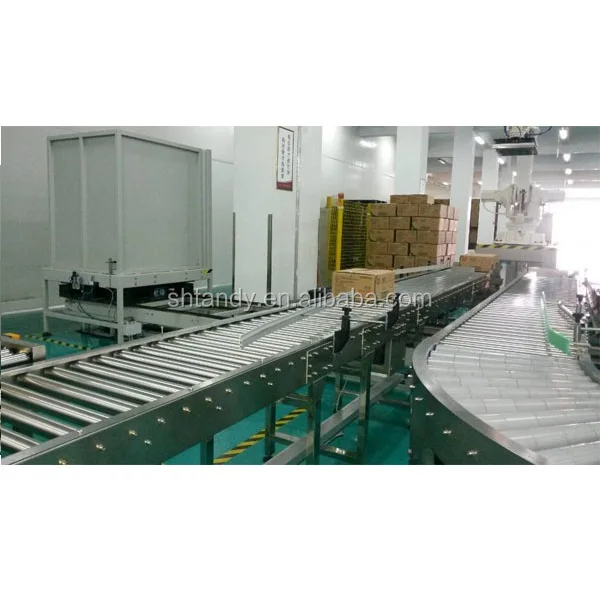 Rolling Conveyor Gravity Roller Table Conveyor For Food Packing ...