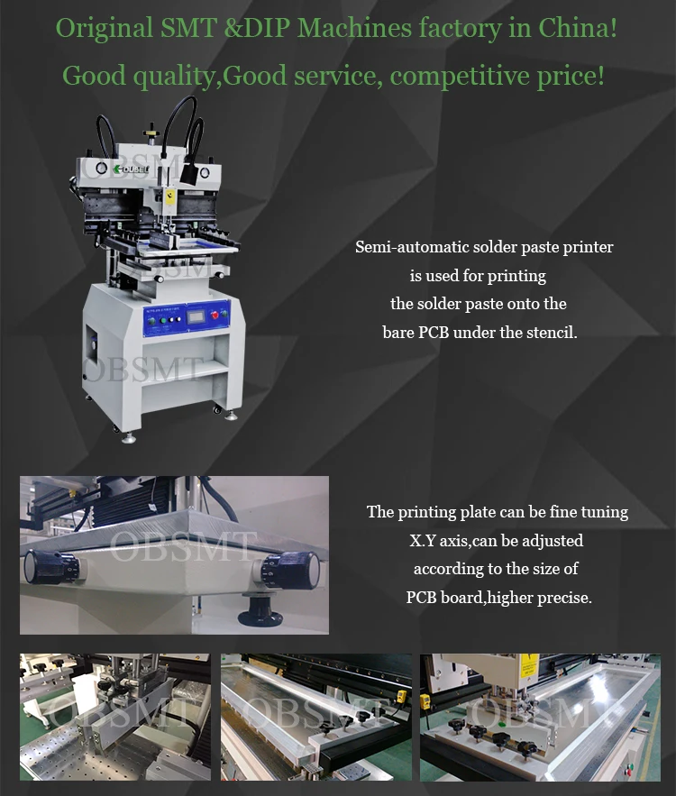 2019 Newest Solder Paste Screen Printing Machine Solder Paste Screen ...