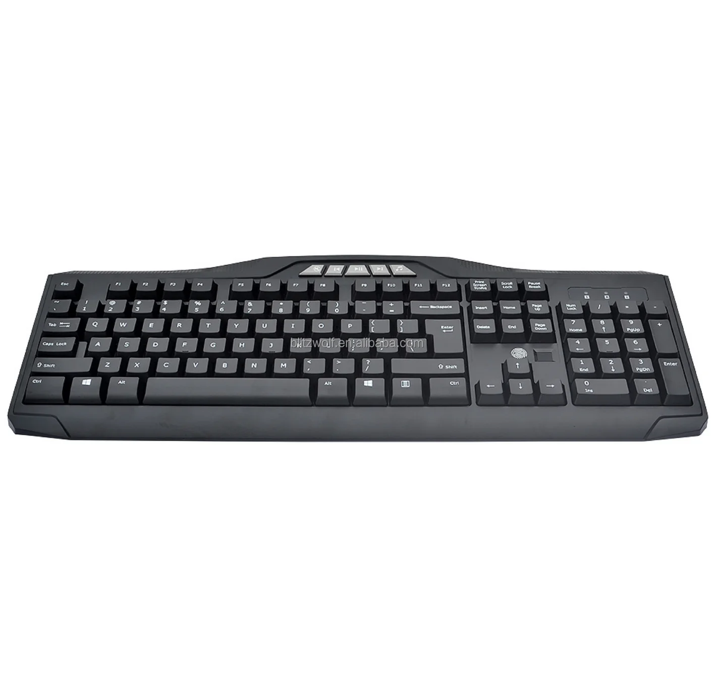 Factory Direct Sale 104 Keys Wired Biometric Keyboard with Fingerprint ...