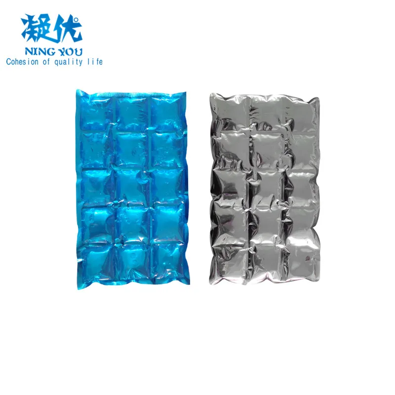 Portable Reusable Ice Cube Mat Freezer Pack with Aluminum Foil for Food ...