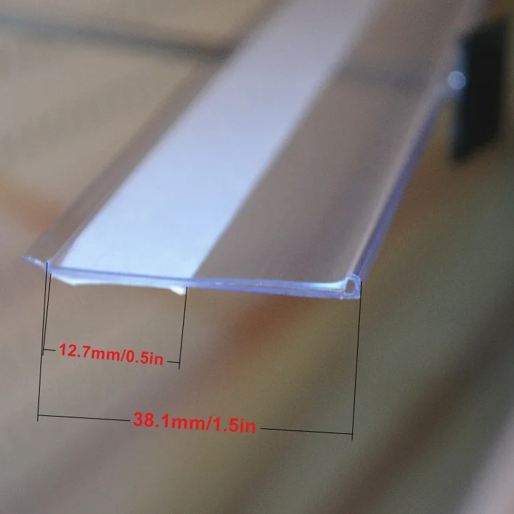 Pvc Plastic Label Holder Extrusion Profile With Tape Shelf for ...
