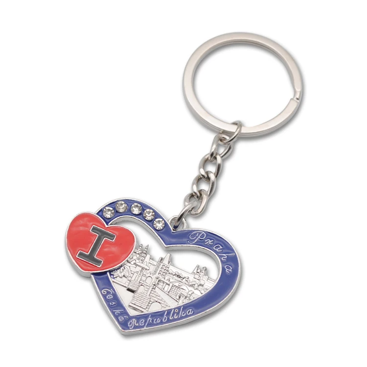 Custom Czech Republic Metal Souvenir Gift Keyring