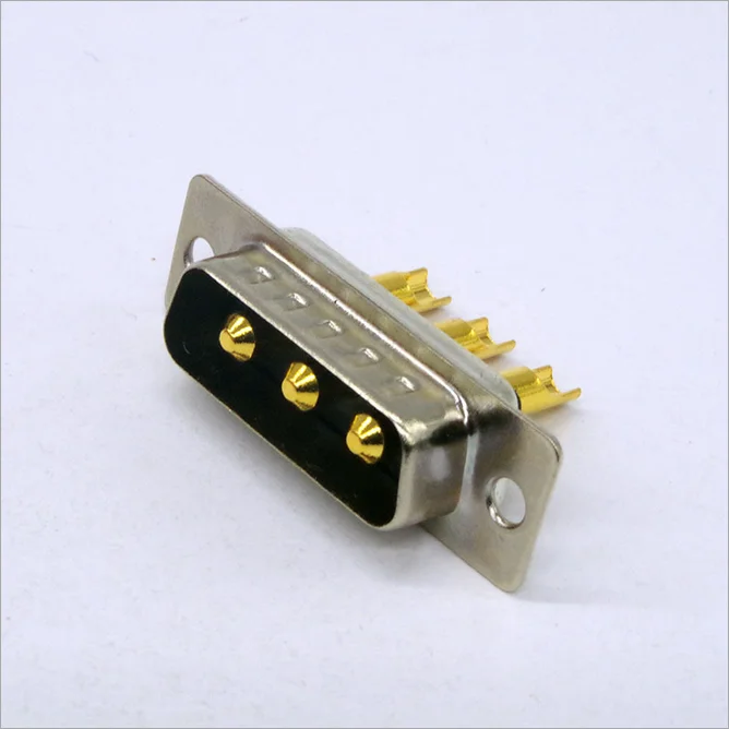 Gold Plated High Density D-SUB Connector 7W2 Male Solder Type