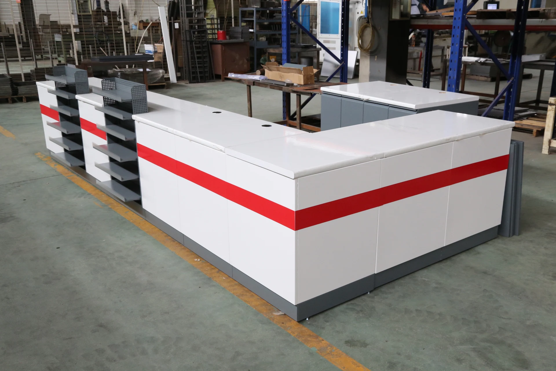 Design Supermarket Convenience Store Cash Counter Desk