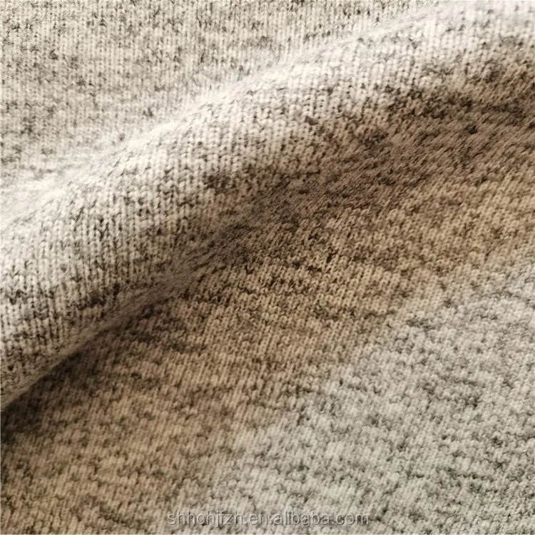 Custom Cationic Hacci Brushed Fleece Fabric - 100% Polyester Knit Oem