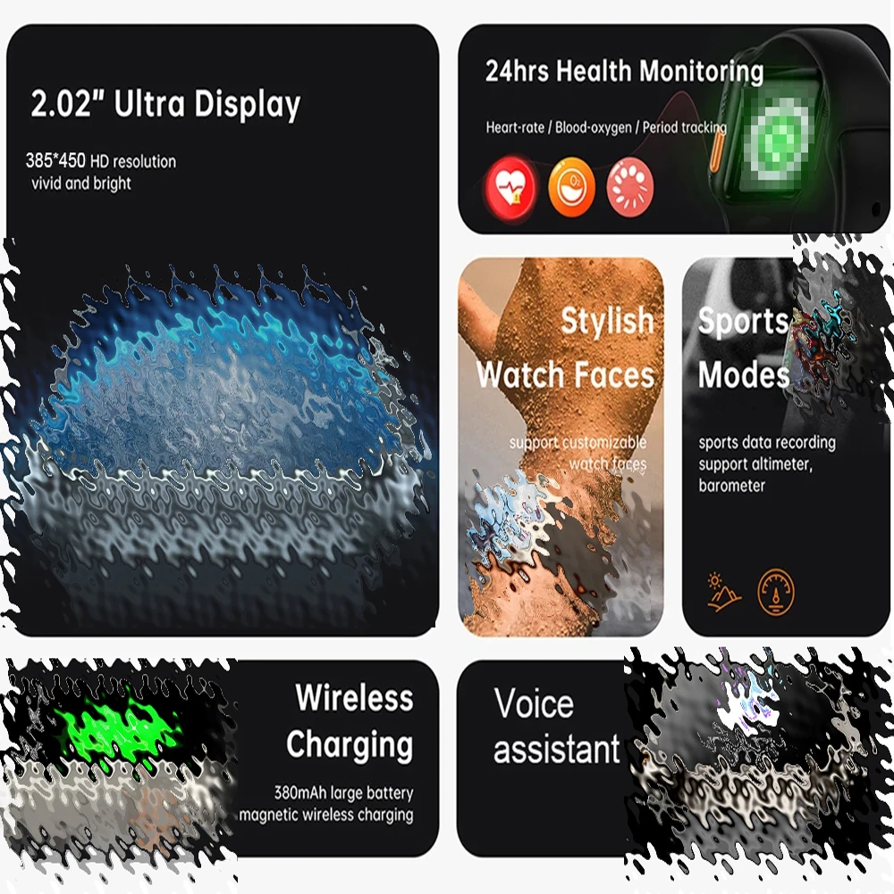 Wearing Equipment Heart Rate Step 2023 Montre Z66 Ultra Smart Watch 8 ...