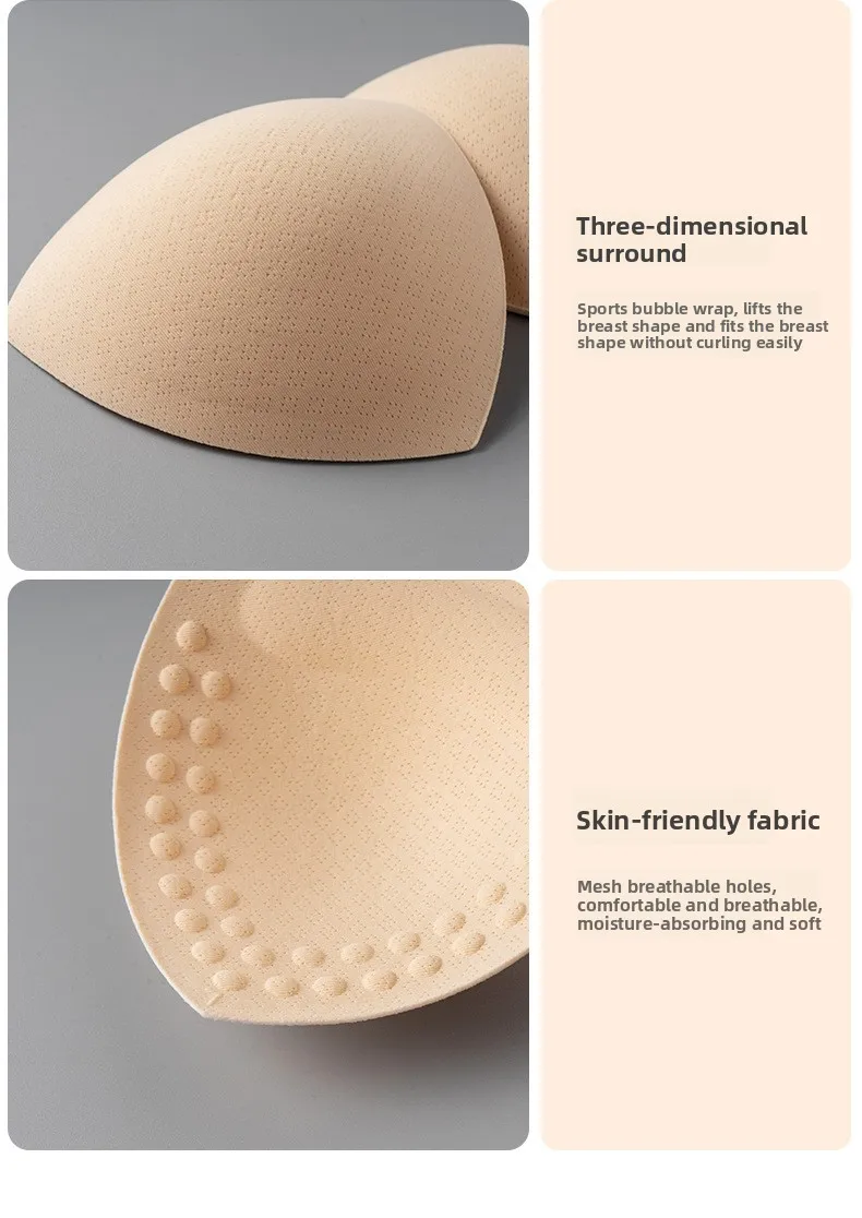 Eight-Hole Breast Pad Bra Extenders Push-Up Cup Shaping Triangle Sports ...