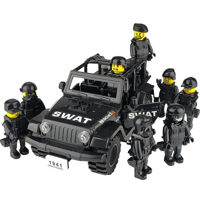 Military Special Forces Soldiers Bricks Military Car Compatible Armed ...