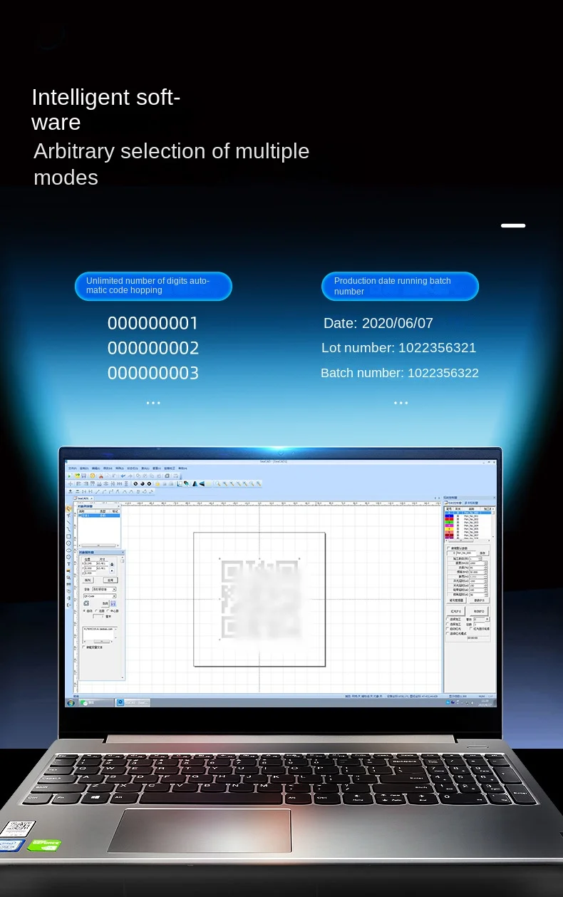 New Kevol UV Laser Marking Machine Control System AI Support Air-cooled ...