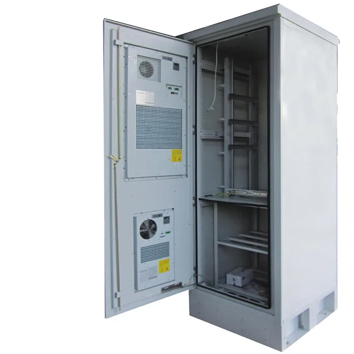 Outdoor Floor Standing Cabinet Rack Spcc Waterproof Telecom Project ...