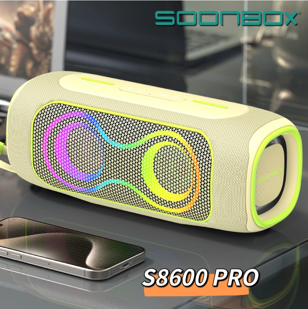 SOONBOX S8600 Pro Wireless RGB Speaker - 60W Waterproof Bass