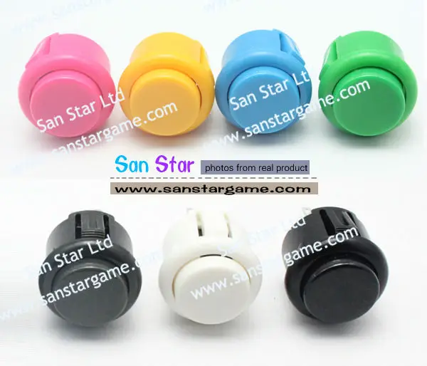 Sawana 24 Clip Arcade Button DIY Arcade Buttons Coin Button Arcade