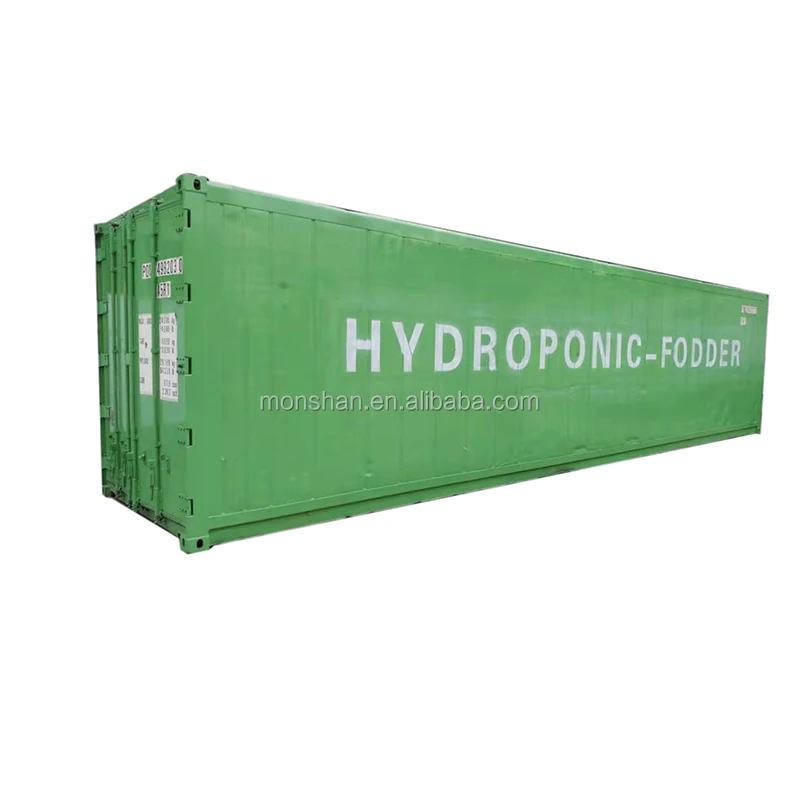 Shipping Container Farm Hydroponic Barley Sprout System for Fodder ...