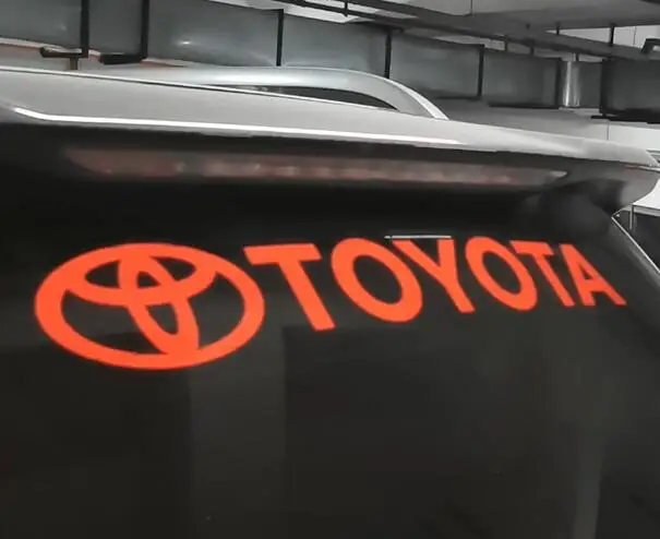 Creative Illuminated Decoration El Led Transparent Car Sticker Logo ...