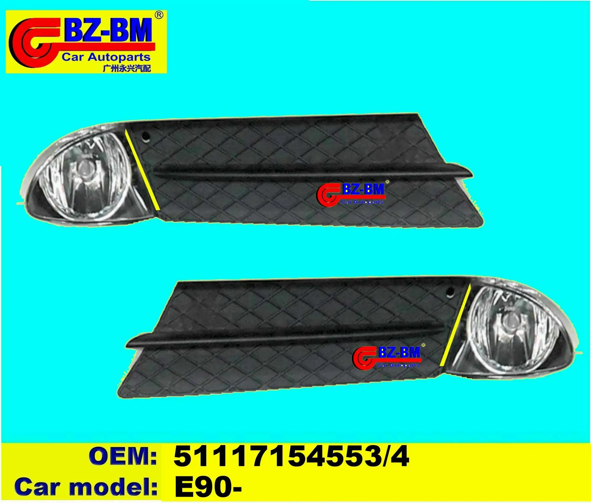 ฝาครอบตัวถังกันชนหน้าสำหรับ Bmw F01 F02 51117184149/51117184150 - Buy ...