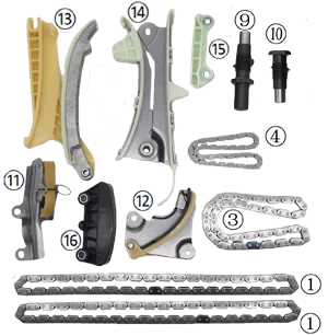 Ford 4.0L TK4470 OE XU2Z6268BA E77Z6268AB Timing Chain Kit