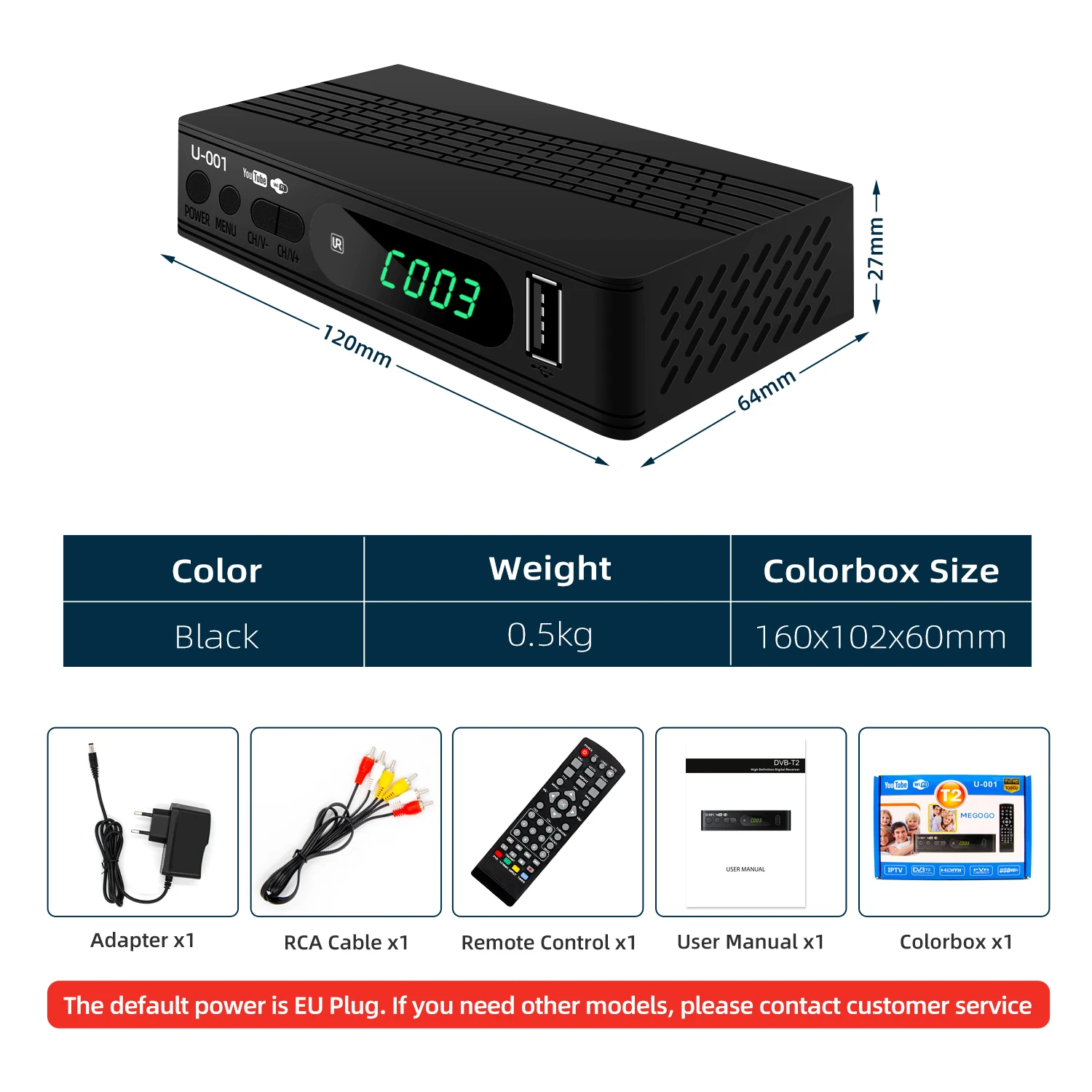 Tdt Dvb-t2 Set Top Box Dvb-t2 H.264 Free Wifi Live Tv Stream Show Tv ...