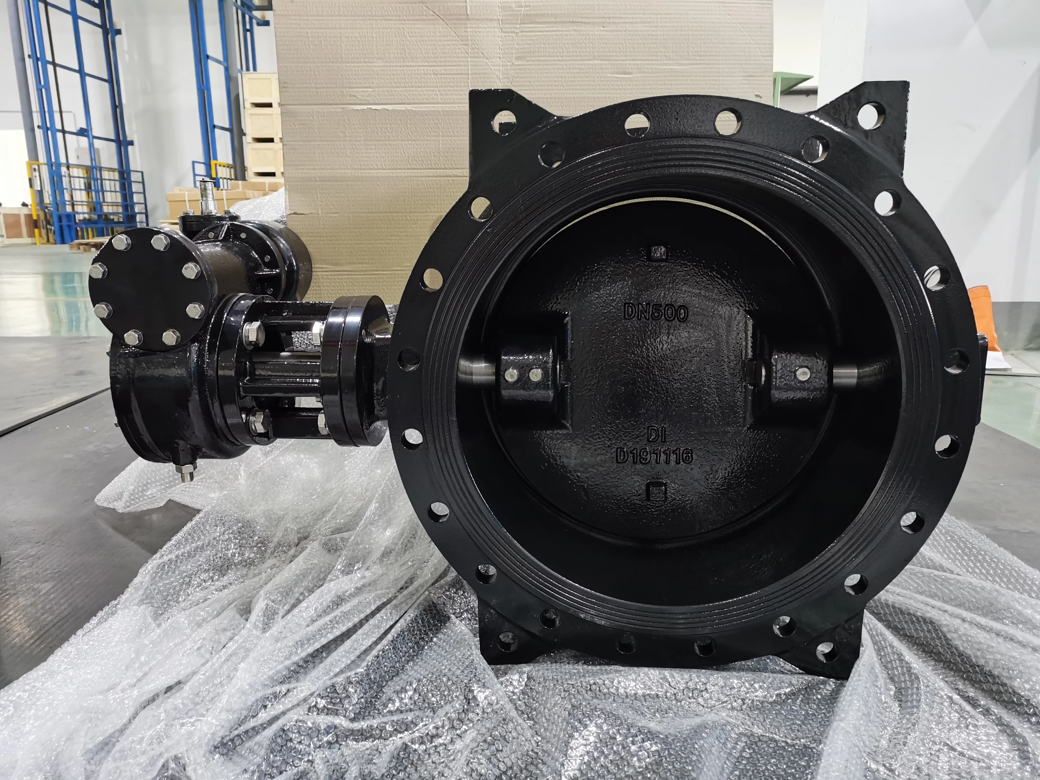 F4 Standard Metal Seated Dn500 PN16 Eccentric Butterfly Valve 14 Series ...