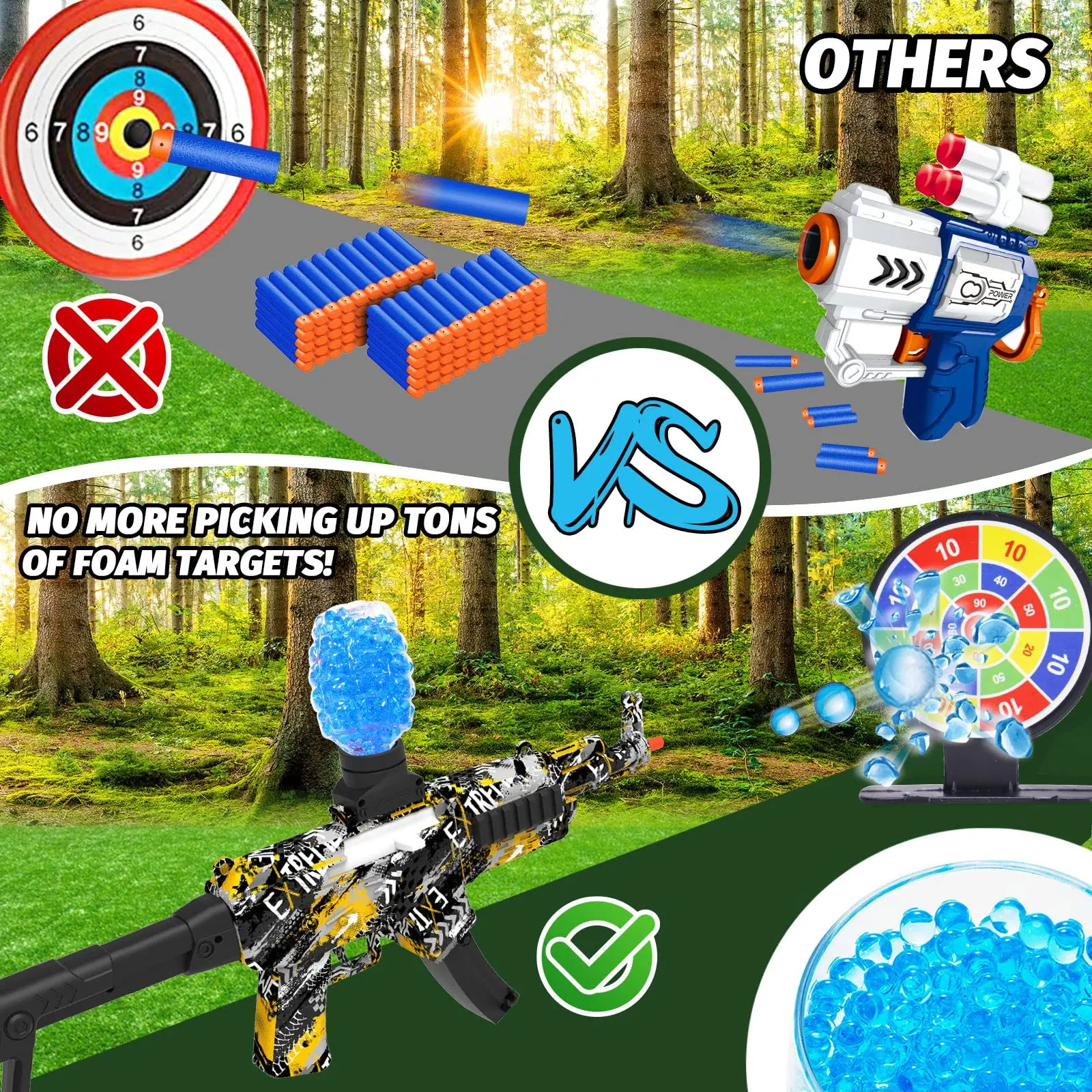 Flavour Water Uzi Jel Gel Ball Blaster Toy Gun Pistol Ammo Orbi ...
