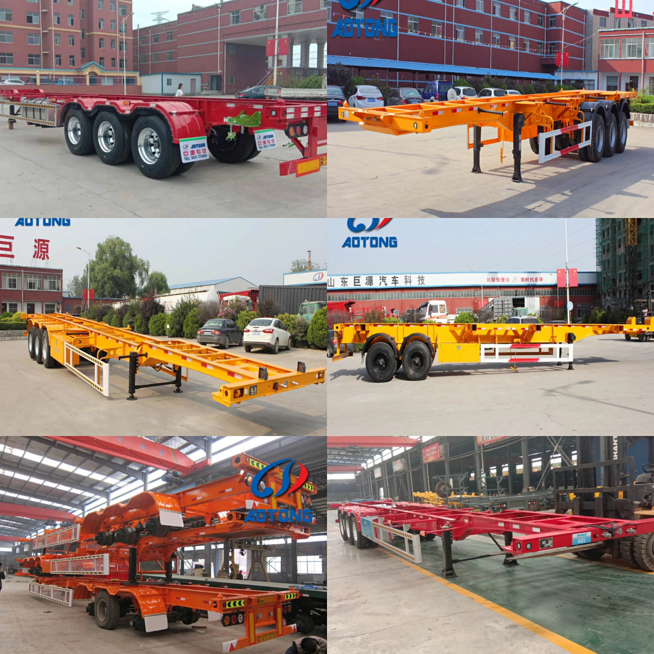 20ft Shipping Container Trailer/4 Axle Container Trailer - Buy 20ft ...