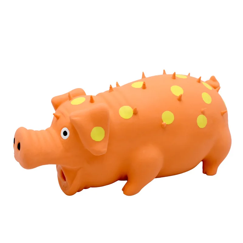 Spotted Pig Latex Non-toxic Indestructible Dog Squeaky Toys That Oink ...