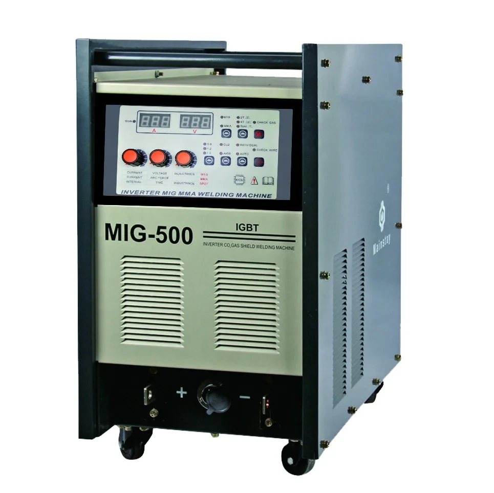 Mig500 Mig Mag Welder 500 Amp Igbt Module Welding Machine Co2 Welder Gas Weld Nbc500 With Mig ...