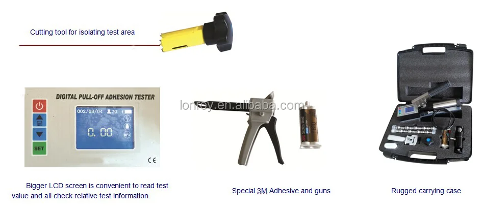 ASTM D 4541 ASTM D7234 Pull off Coating Adhesion Tester - BGD500