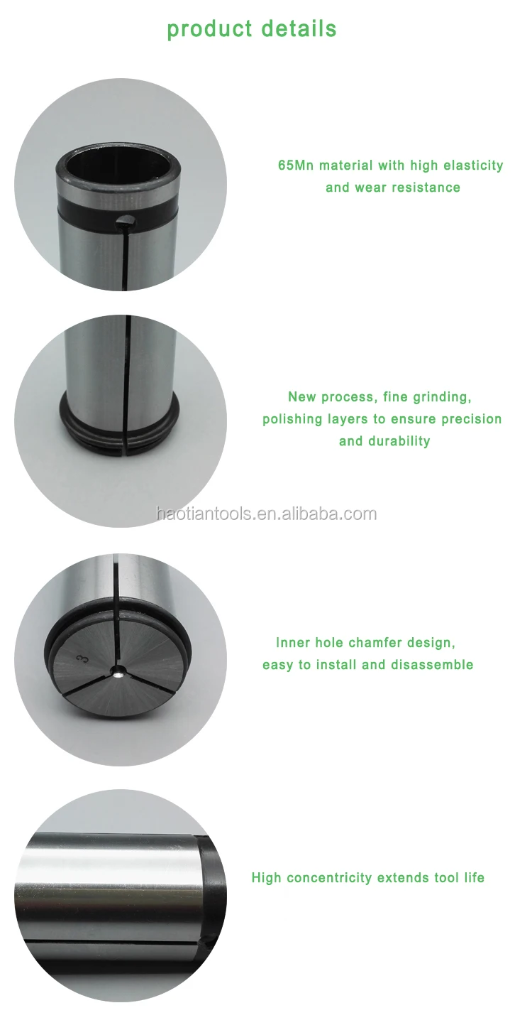 Collet Set Straight Shank Collets C20,C25,C32 Power Milling Collet For ...