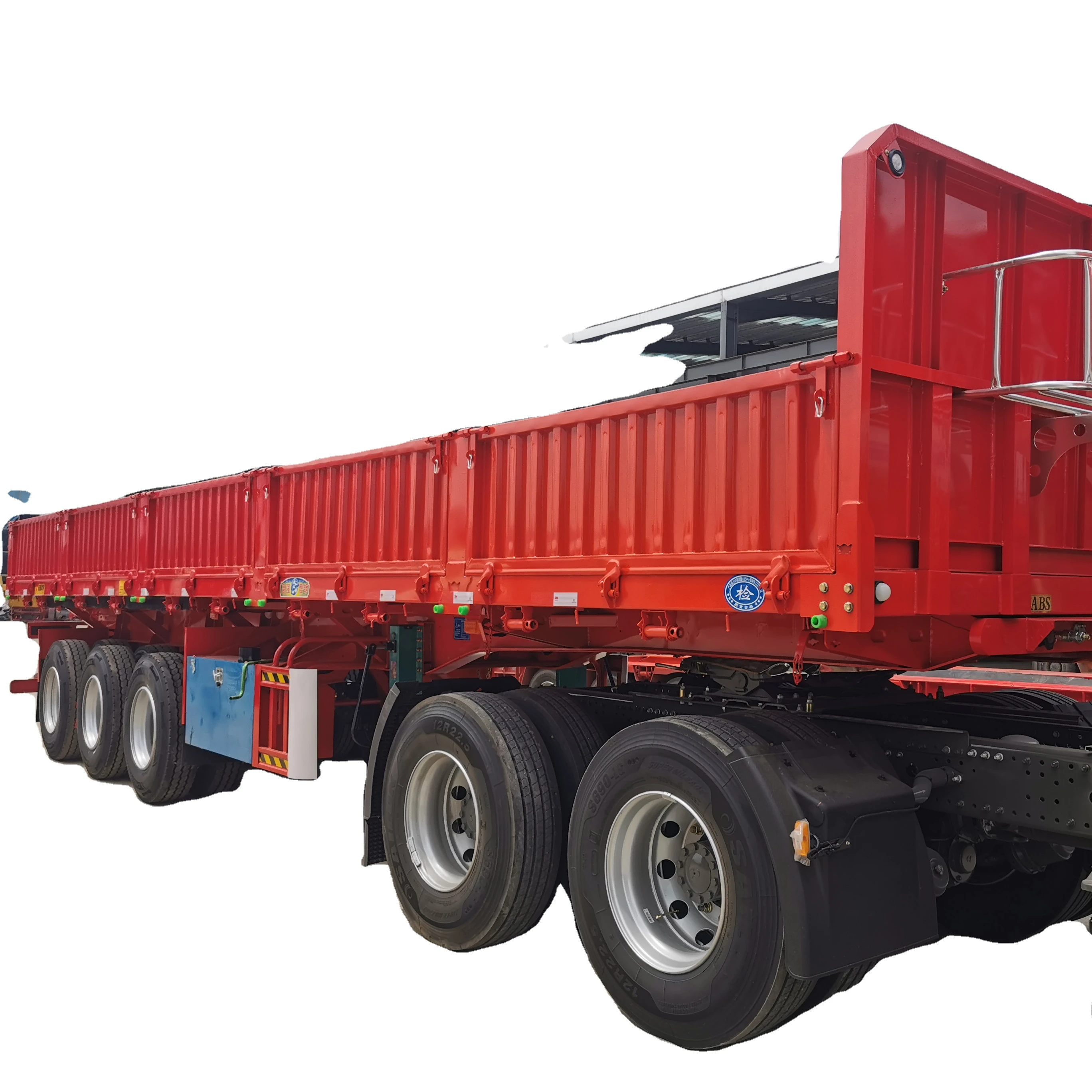 Made In China,Liangshan Tiantong Brand Three Axle Rollover Dump Semi ...