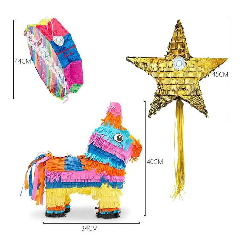 Pinata Toys Round Pinata Candy For Birthday Party Supplies Pull String ...