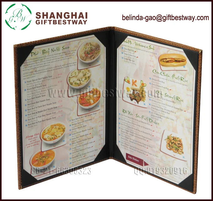 GBW Menu Covers - Stylish & Durable Solutions for Restaurants
