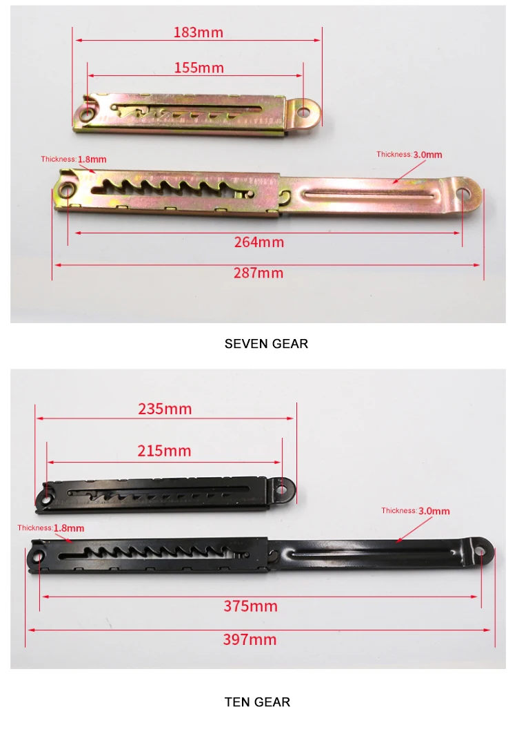 Lifting Rod Angle I Shape Hinge With Bracket Headrest Durable Desk For ...