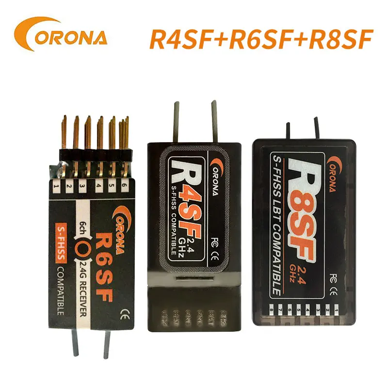 Corona 2.4G R4SF R6SF R8SF S-FHSS/FHSS Receiver Compatible FUTAB a S ...