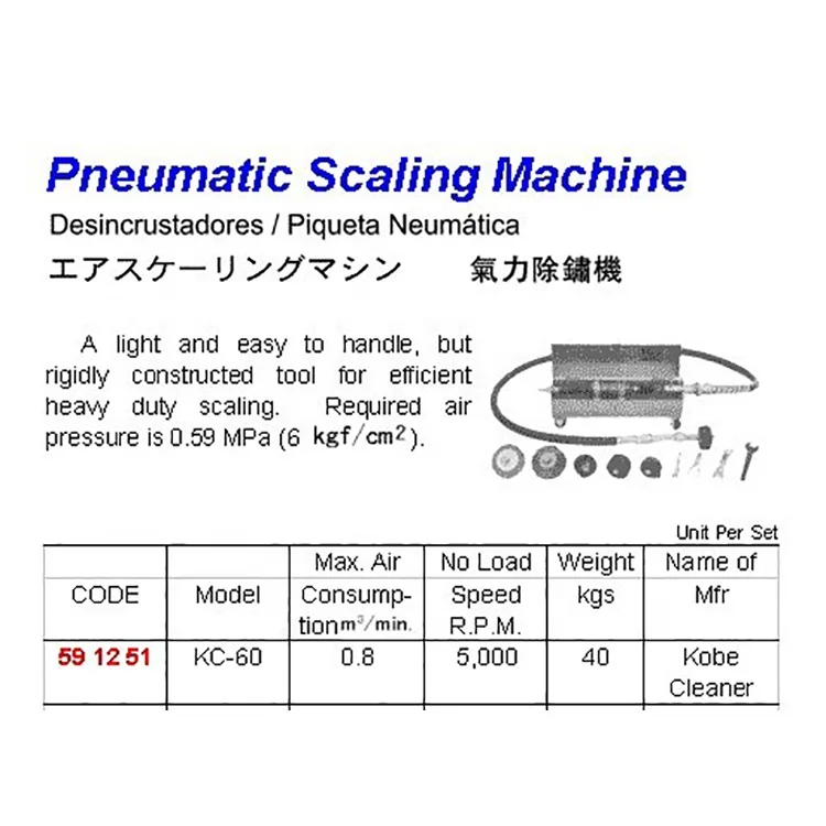 Impa 591251 Marine Industry Pneumatic Scaling Machines Kc-60 - Buy ... Impa 591251 Marine Industry Pneumatic Scaling Machines Kc-60 - Buy ...