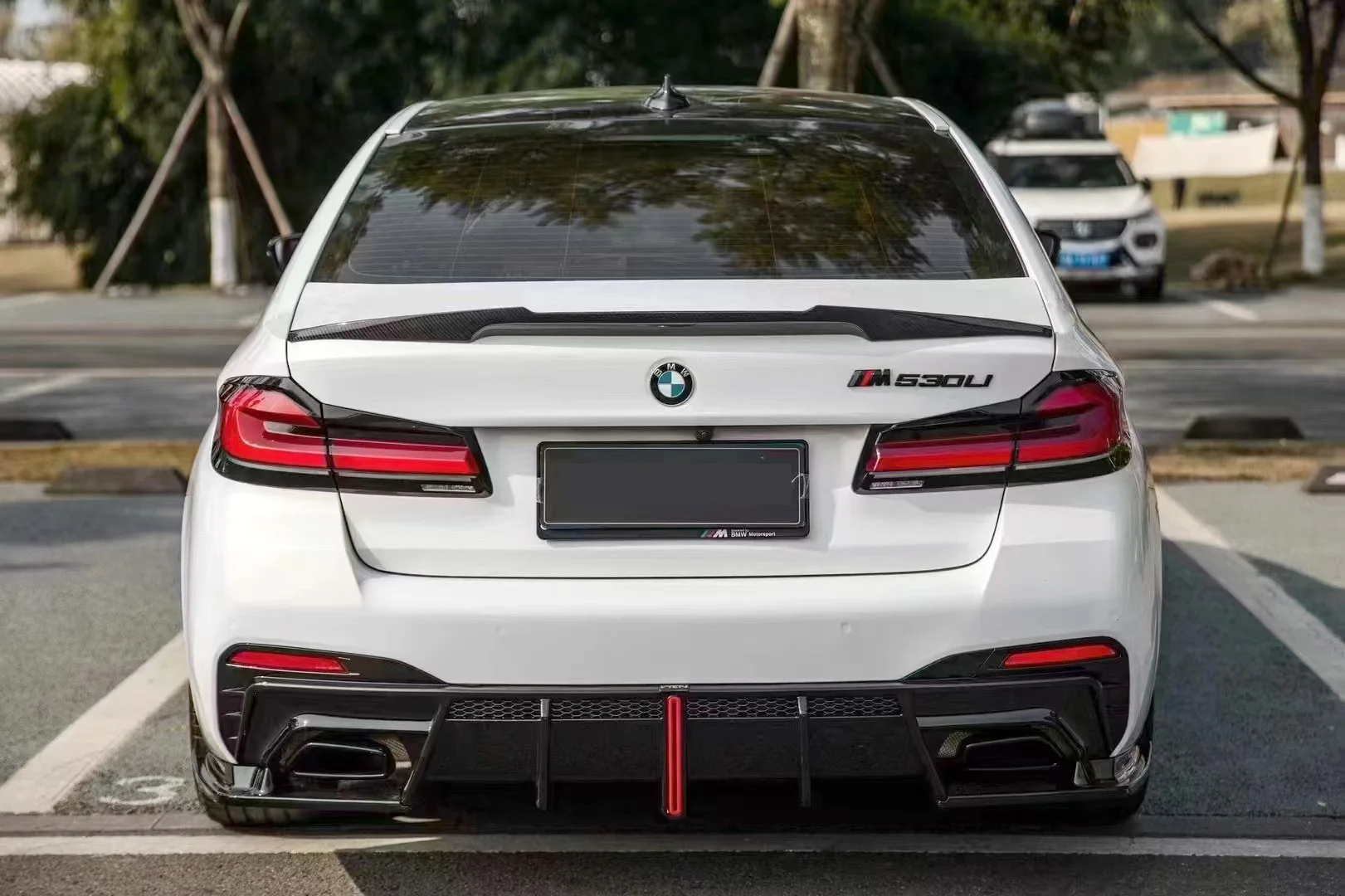 VTEN Body Kit Rear Diffuser Spoiler LED Light for BMW 5 Series G30