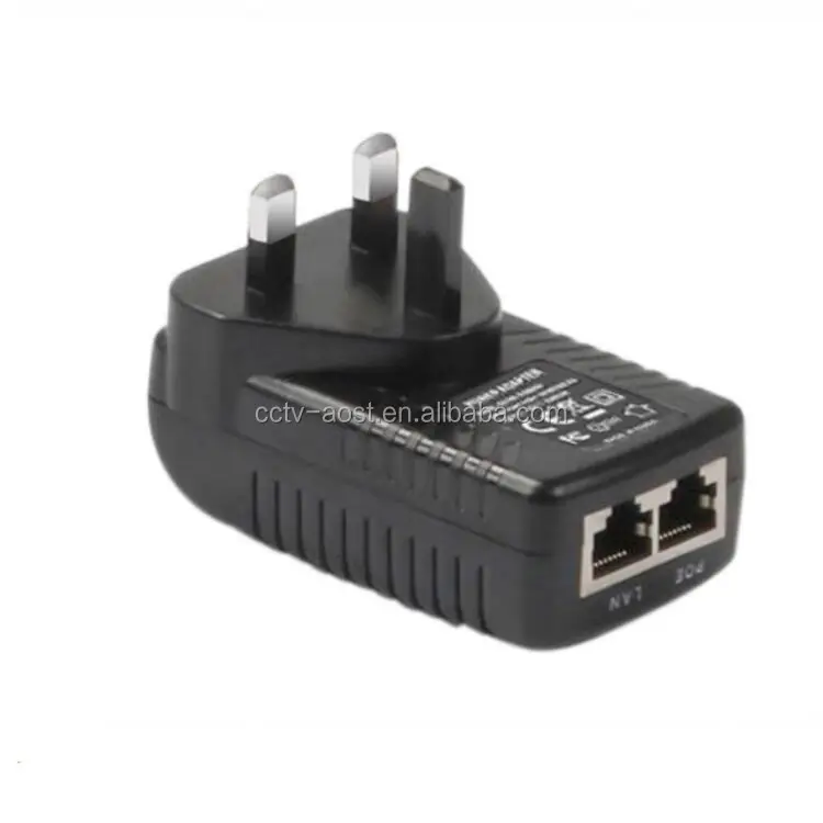 24v 1a Poe Wall Plug Poe Injector Adapter Active Passive Poe Power ...