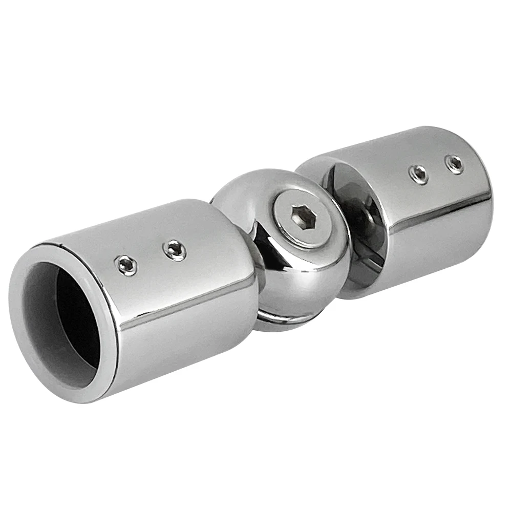 Stainless Steel Round Tube Connectors Bathroom Glass Fixings Shower ...