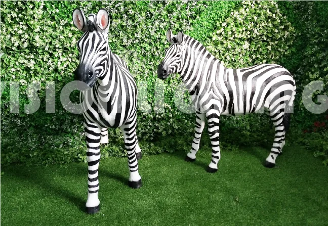 Life Size Zebra Sculpture - Animated Animal for Display