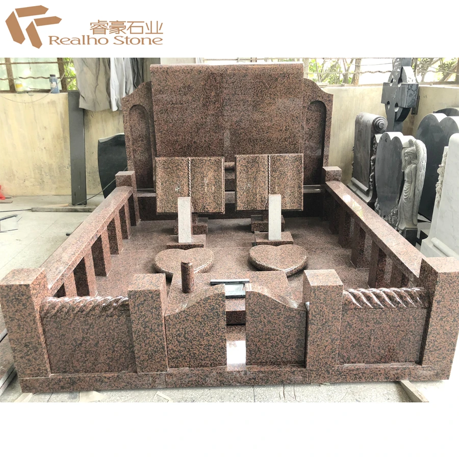 Polished Red Granite Open Book Monument - Buy Grave Monuments,Memorial ...