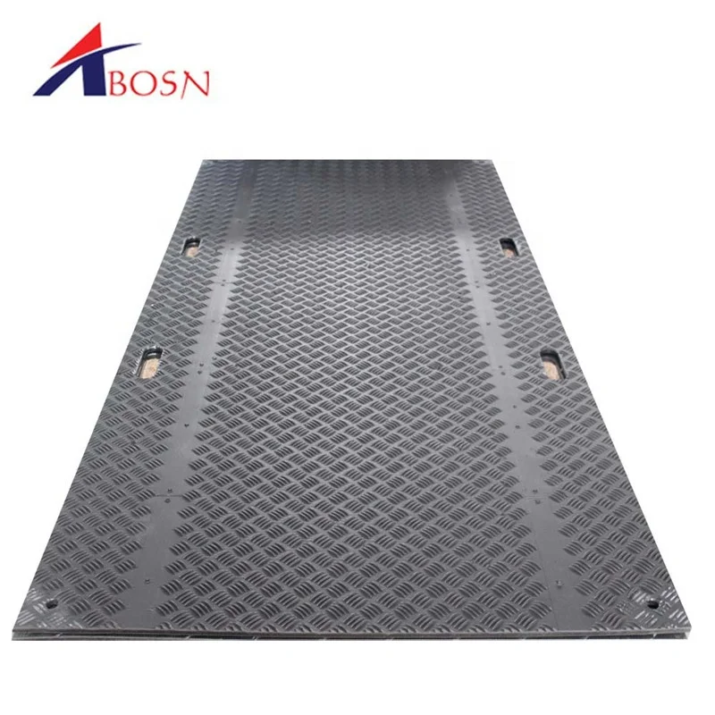 Hdpe/uhmw/uhmwpe Hard Plastic Ground Protection Anti-slip Trackway Sheet Car Anti-skid Rubber ...