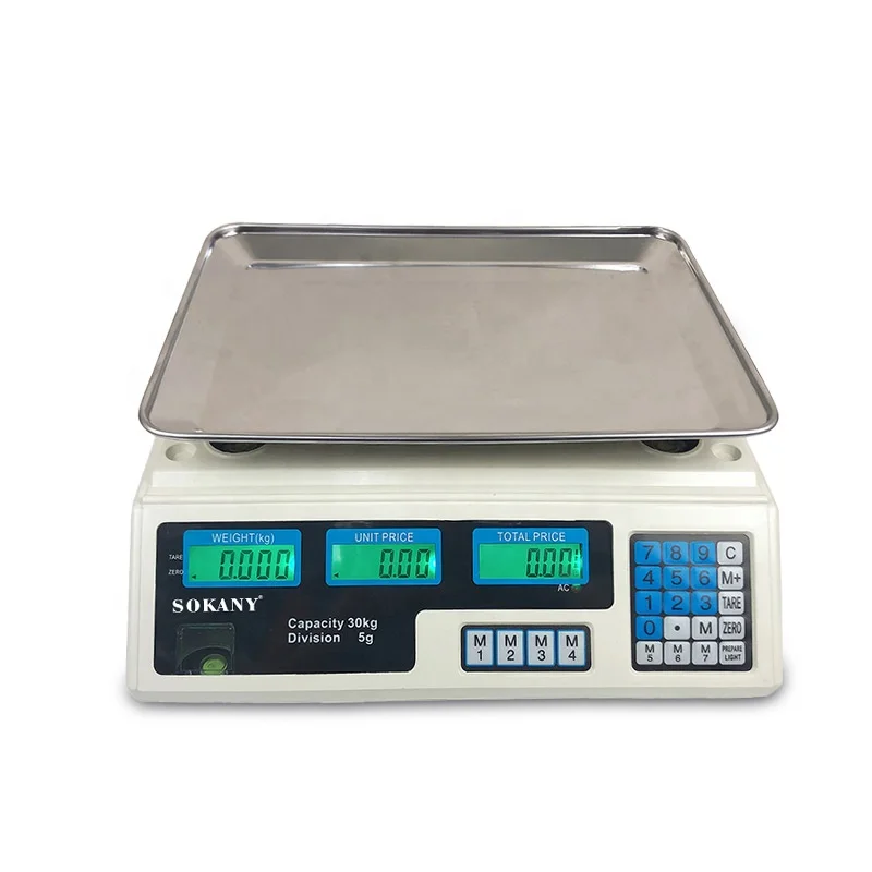 Sokany 30kg Electronic Kitchen Scale for Hotels and Households ...