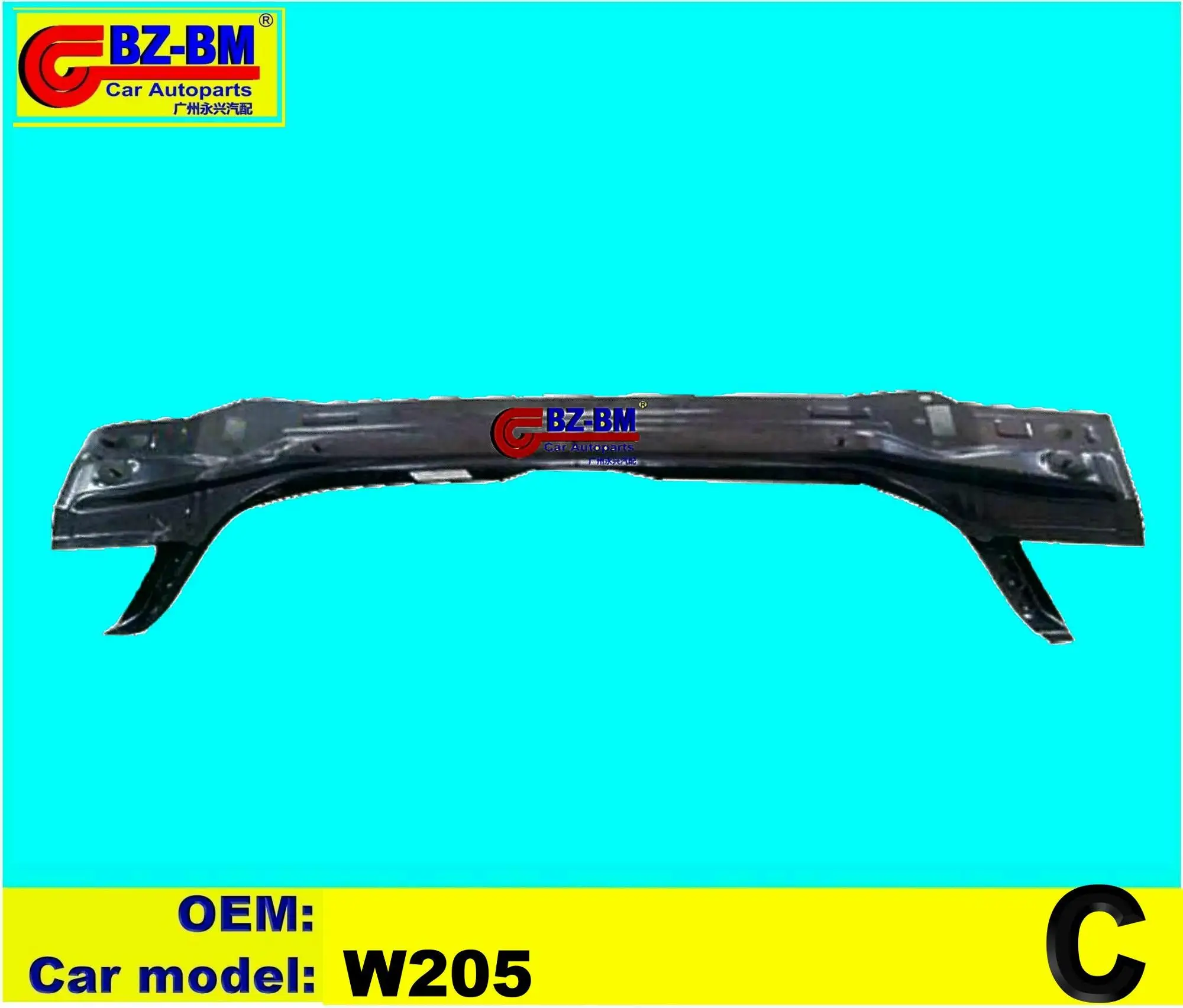 Hood Fender Front Bumper Reinforcer Bar For Benz Headlight Bracket Left ...