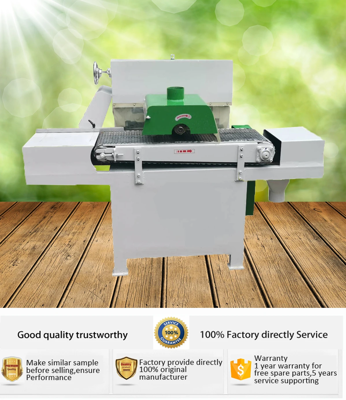 High Productivity Wood Board Rip Saw for Furniture Cutting