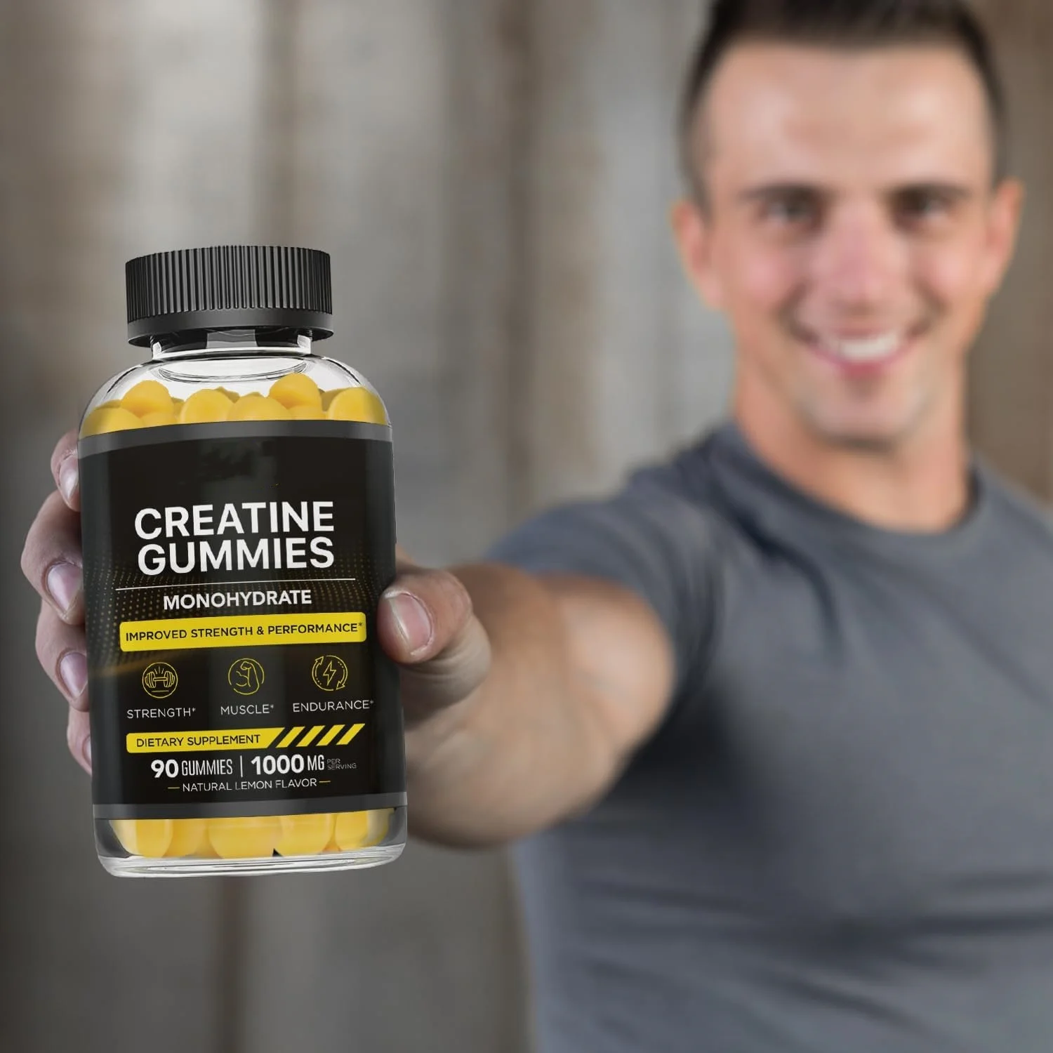 Creatine Gummies - Creatine Monohydrate Gummies - Strength,Muscle ...