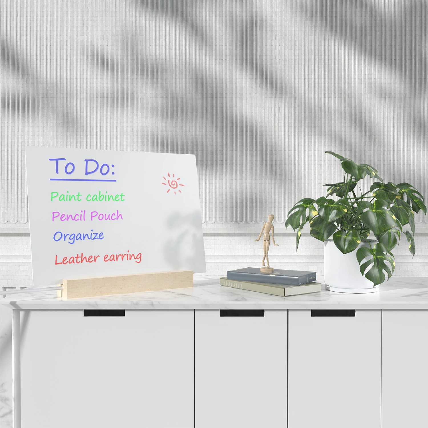 Led Light Double Side Dry Erase Acrylic Board Writing Board Acrylic ...