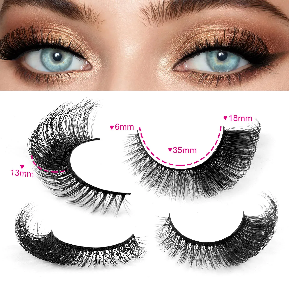 Wholesale Premade Volume Full Strip Eyelashes New Lashes Extension with ...