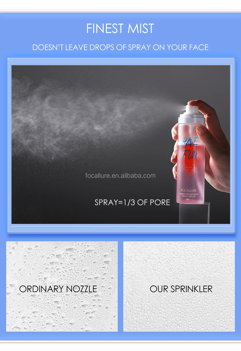 Focallure Oil Free Long Lasting Waterproof Moisturizing Matte Finish ...